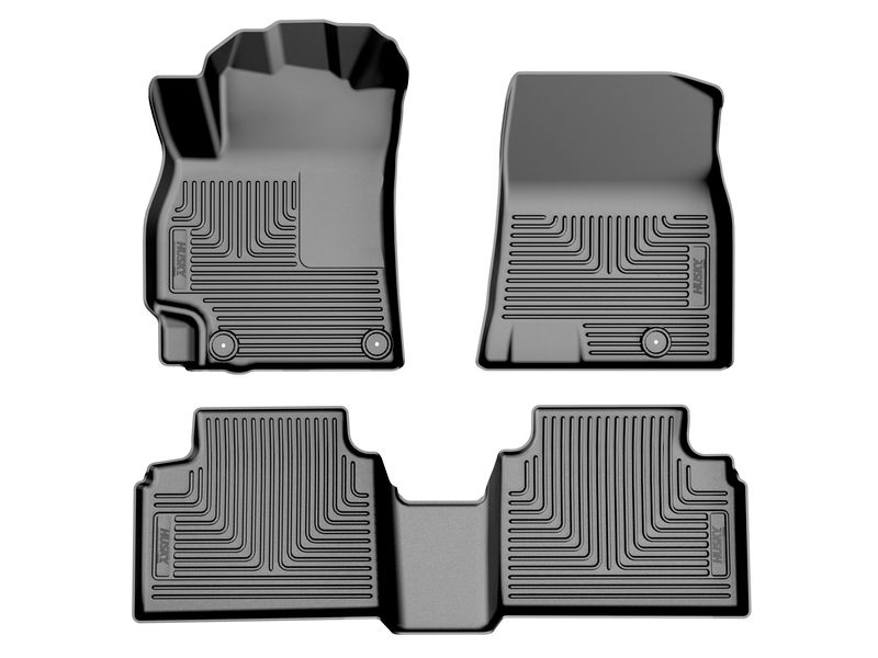 Husky Liners WeatherBeater Front & Second Seat Floor Liners - 3 Piece ...