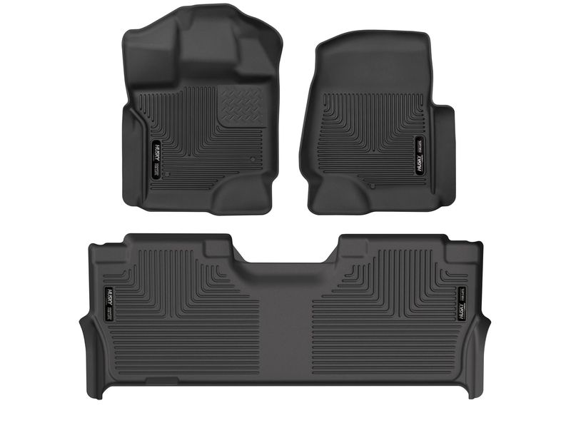 Husky Liners WeatherBeater Front & Second Seat Floor Liners - 3 Piece ...