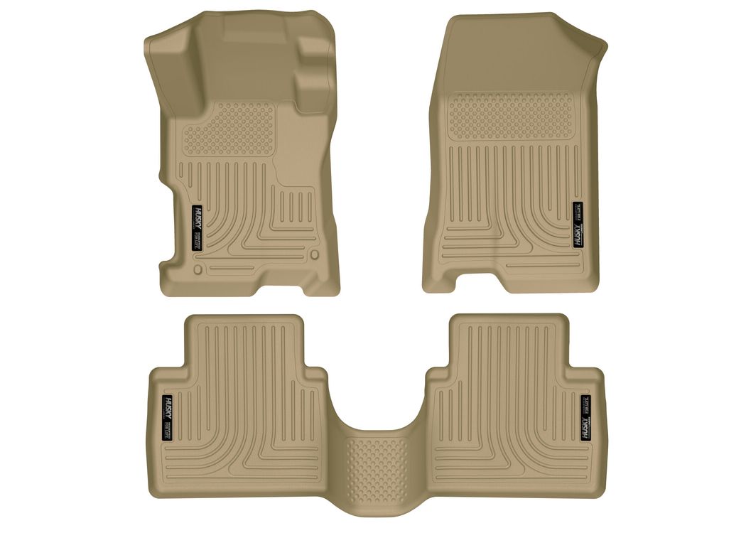 Husky Liners WeatherBeater Front & Second Seat Floor Liners - 3 Piece ...
