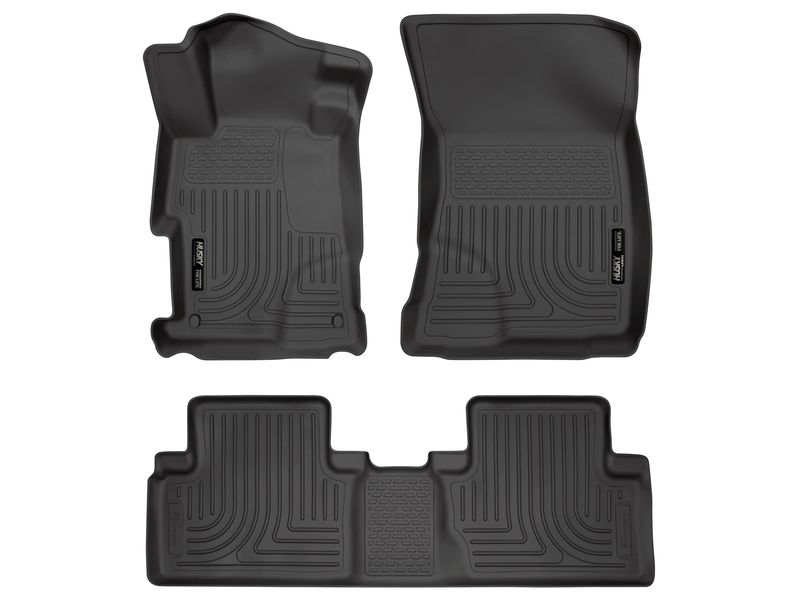 Husky Liners WeatherBeater Front & Second Seat Floor Liners - 3 Piece ...