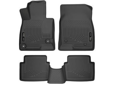 WeatherBeater Front 2nd Seat Floor Liners 2014 2018 Mazda 3 Husky Liners 98651